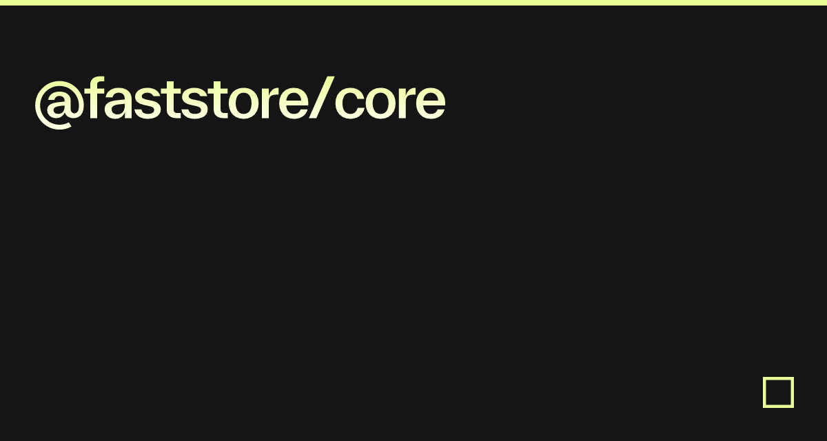 @faststore/core - Codesandbox