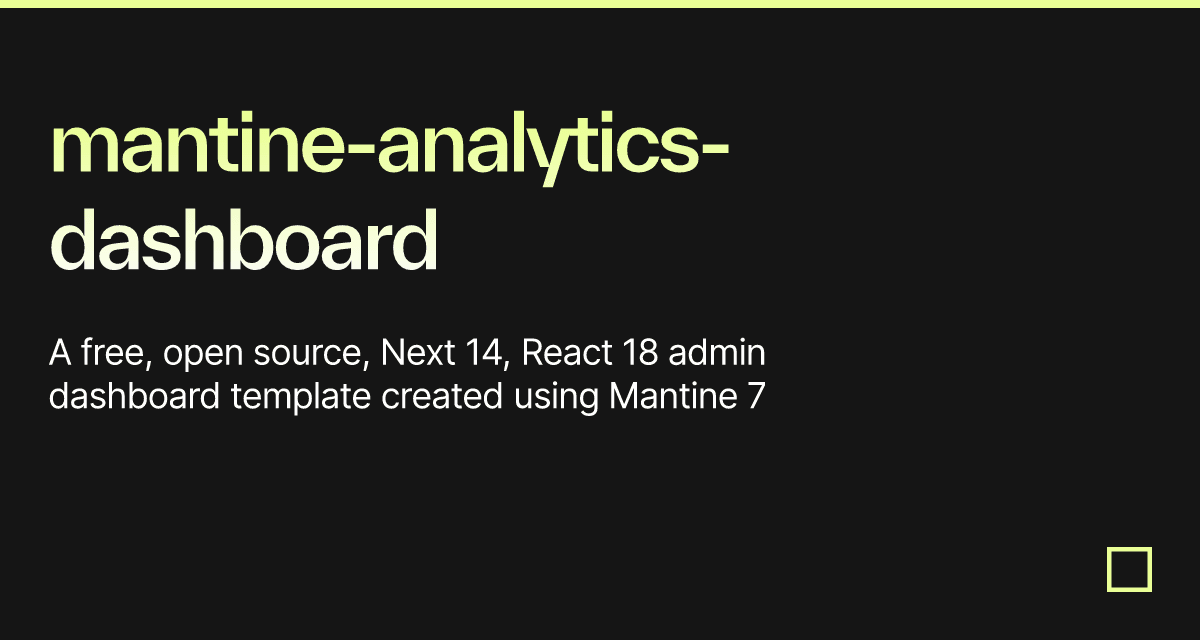 mantine-analytics-dashboard - Codesandbox