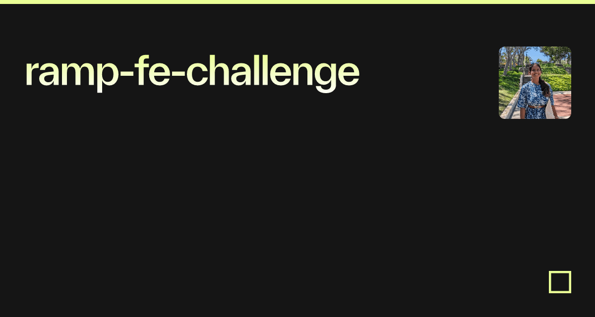 ramp-fe-challenge - Codesandbox ramp-fe-challenge - Codesandbox