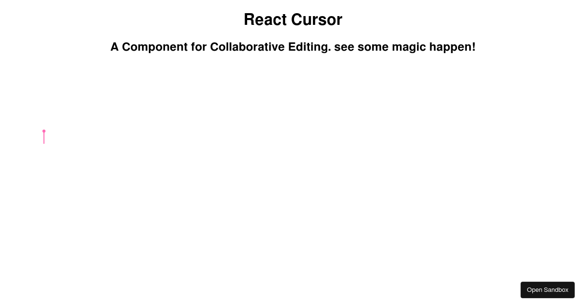 React Cursor Blink Codesandbox 9005