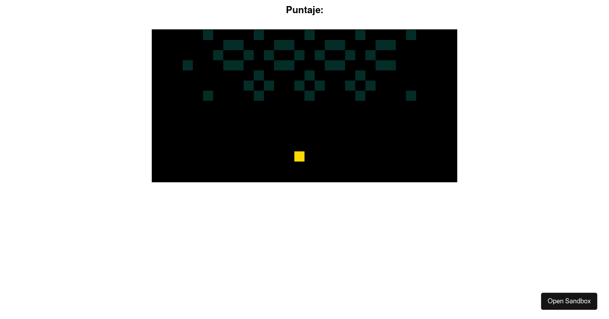 SPACE INVADERS (forked) - Codesandbox
