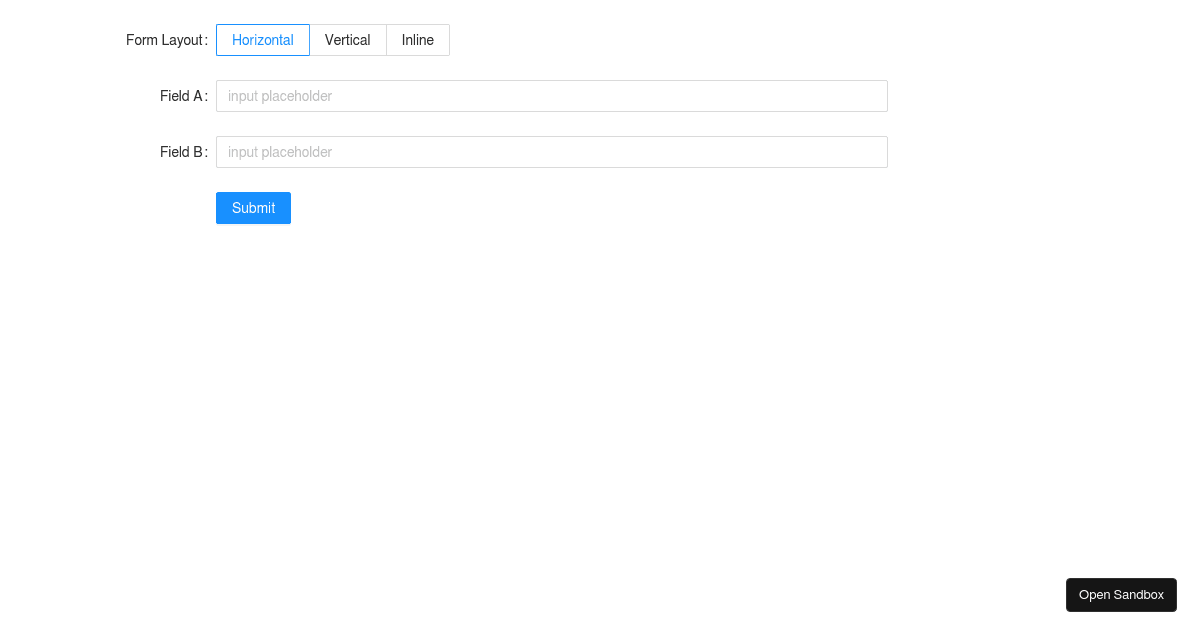 Form Layout - antd@4.21.7 - Codesandbox Form Layout - antd@4.21.7 - Codesandbox