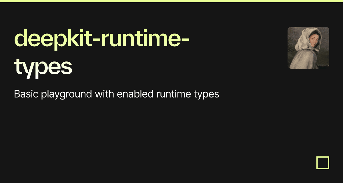 deepkit-runtime-types - Codesandbox