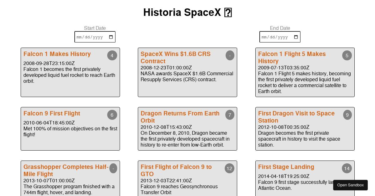 space-x-project - Codesandbox