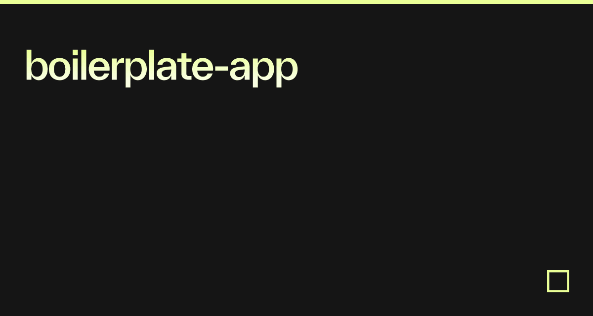 boilerplate-app - Codesandbox