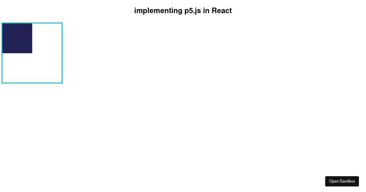 React-p5js - Codesandbox