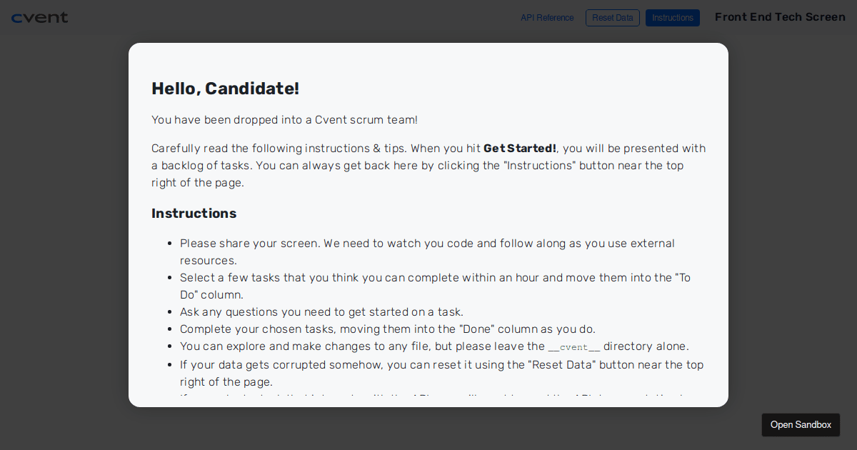 cvent-front-end-tech-screen - Codesandbox