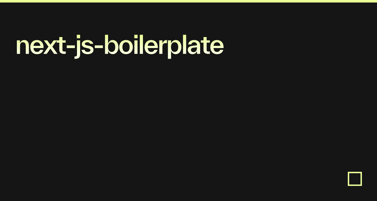 next-js-boilerplate - Codesandbox