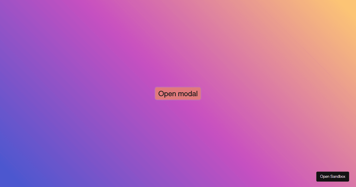 open-close-modal - Codesandbox