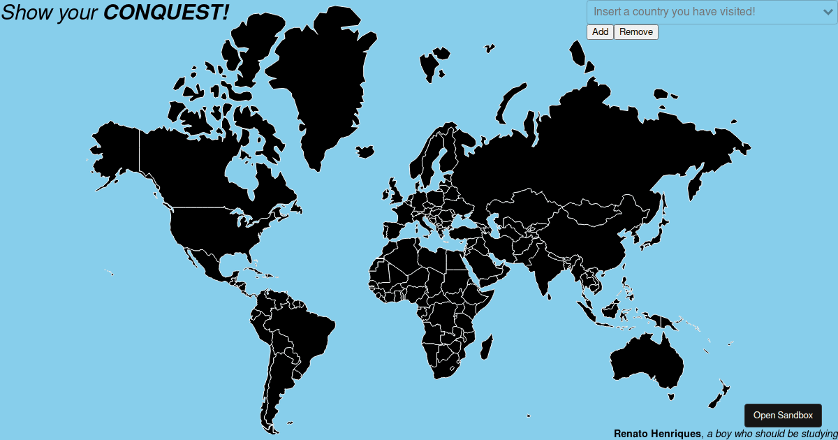 Vue World Map (forked) - Codesandbox