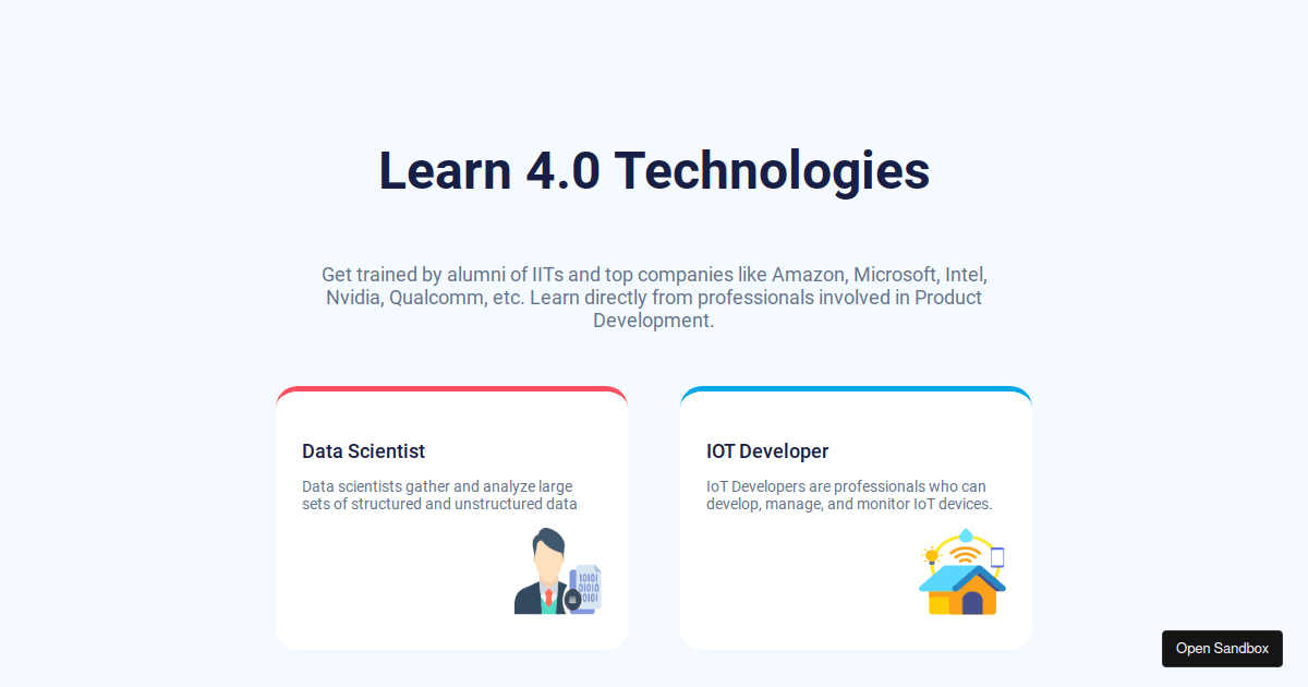 technology-cards - Codesandbox