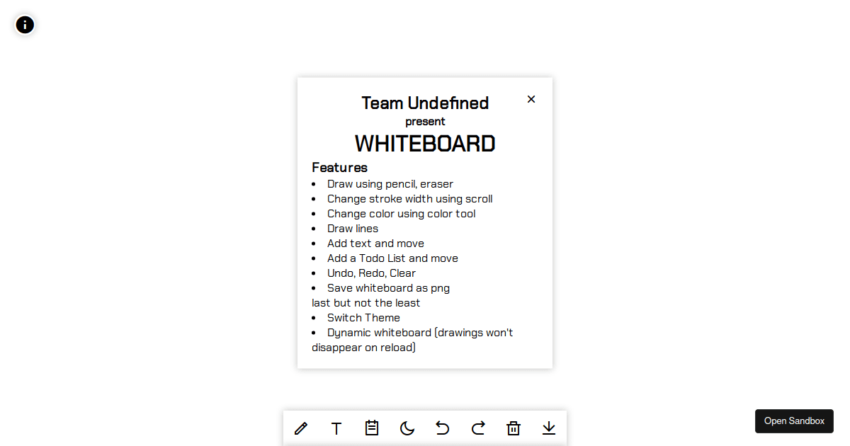 whiteboard - Codesandbox