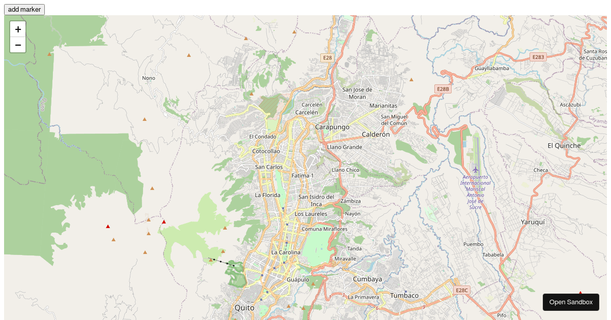 Example Animate Moving Marker Using Leaflet Motion Forked Codesandbox
