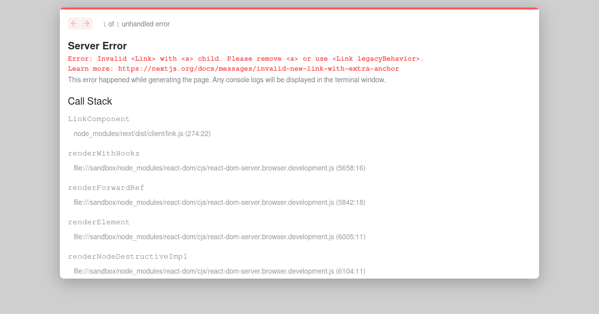 Next.js - Codesandbox