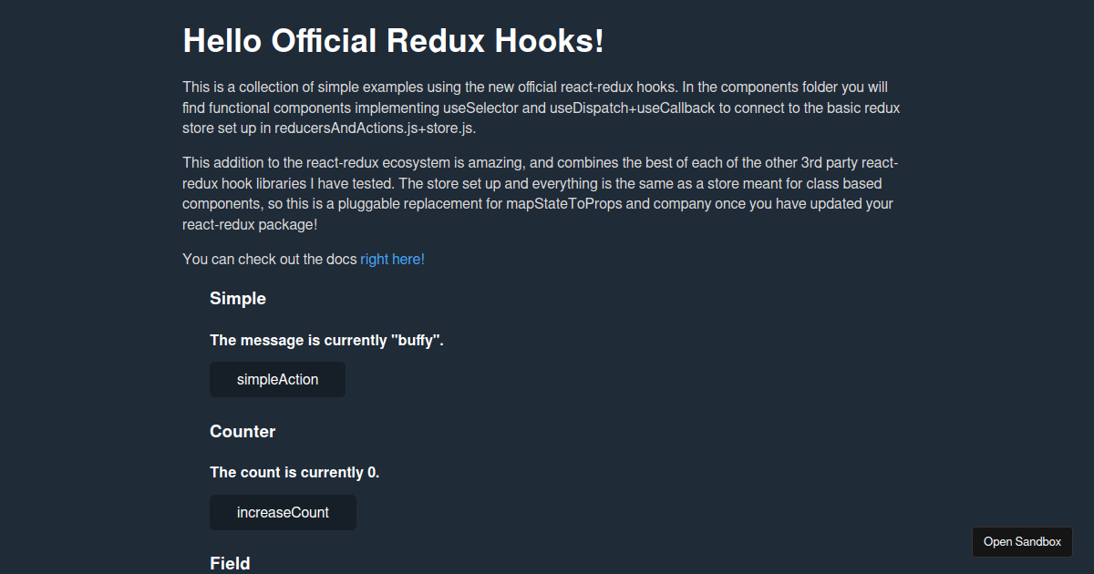 official-redux-hooks-sample - Codesandbox