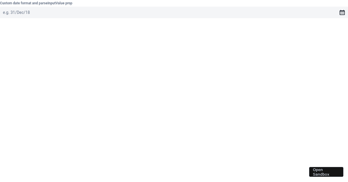 Atlaskit Datetime Picker 11 Datepicker Custom Parser Codesandbox