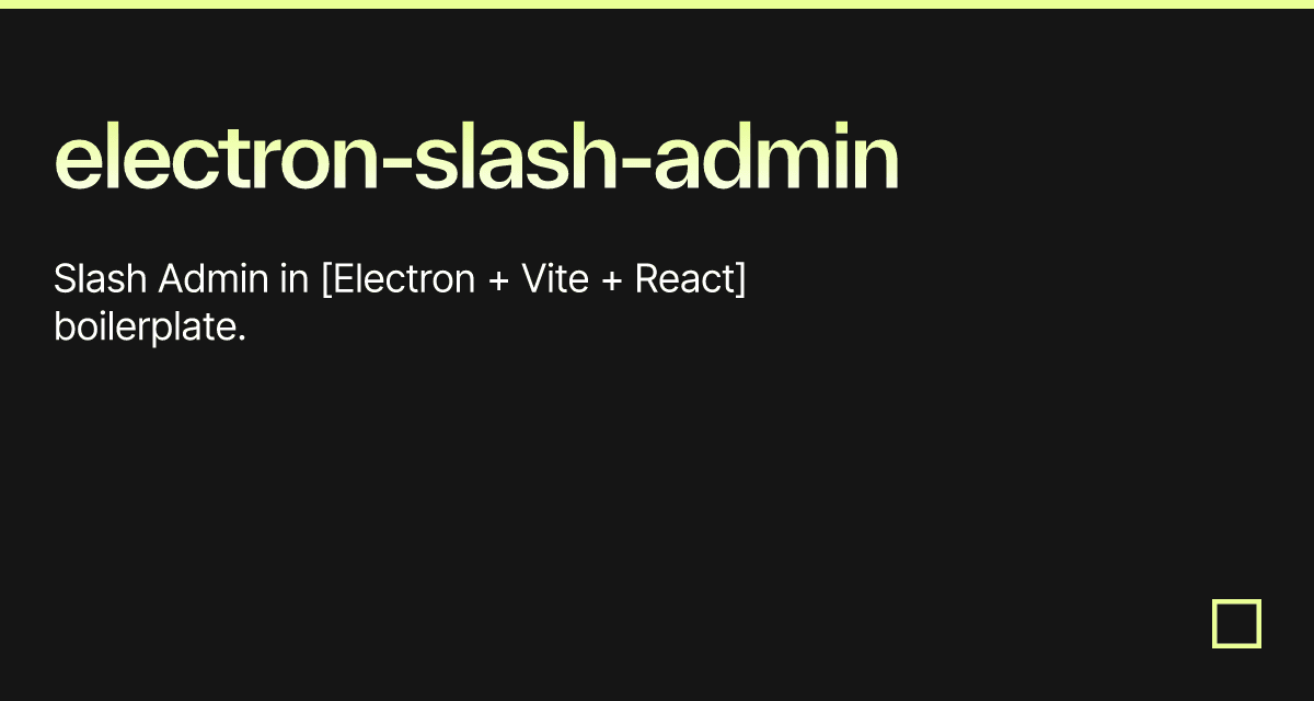 electron-slash-admin - Codesandbox