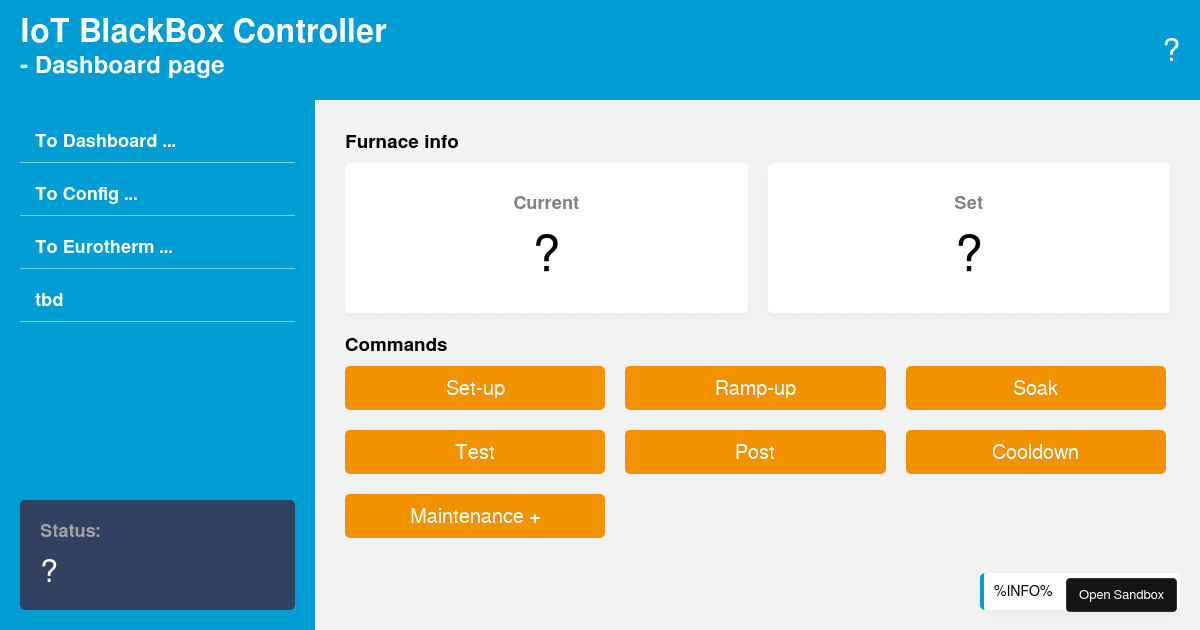 IoT BlackBox - Codesandbox