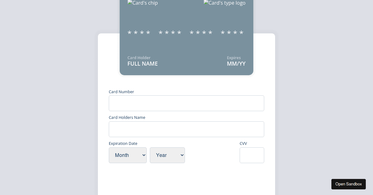 card - Codesandbox