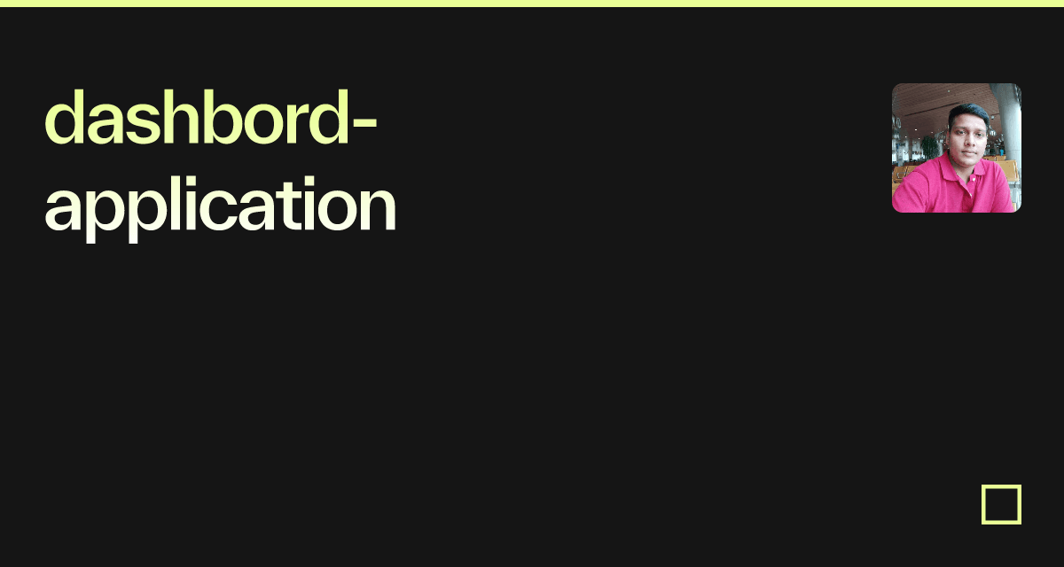 dashbord-application - Codesandbox