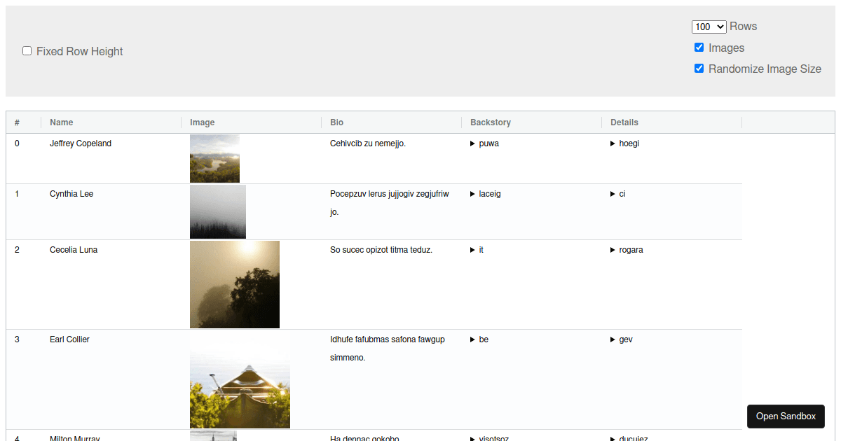 ag-grid - row height experiments - Codesandbox ag-grid - row height experiments - Codesandbox