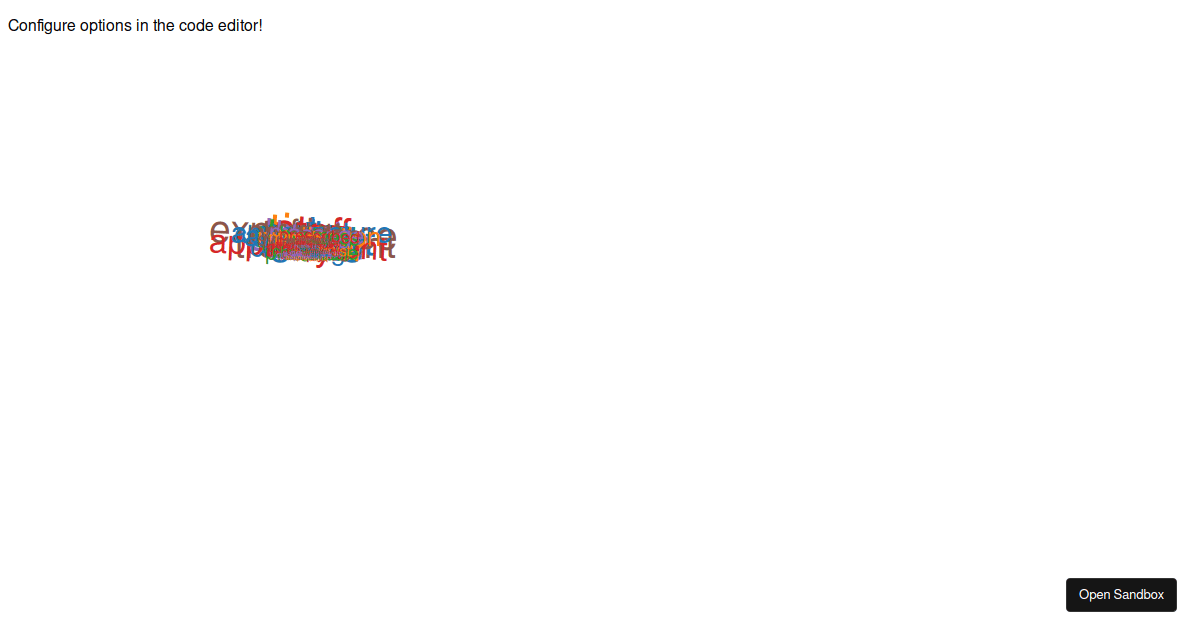 [react-wordcloud] options - Codesandbox