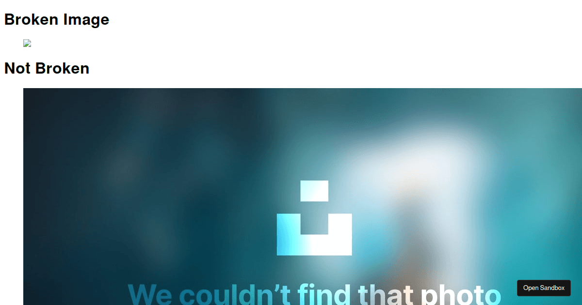 Avatar Broken Image - RocketChat - Codesandbox