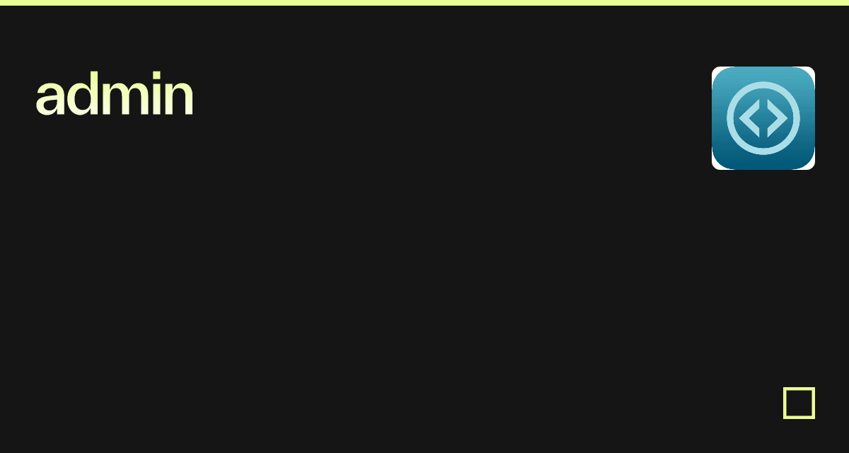 admin - Codesandbox
