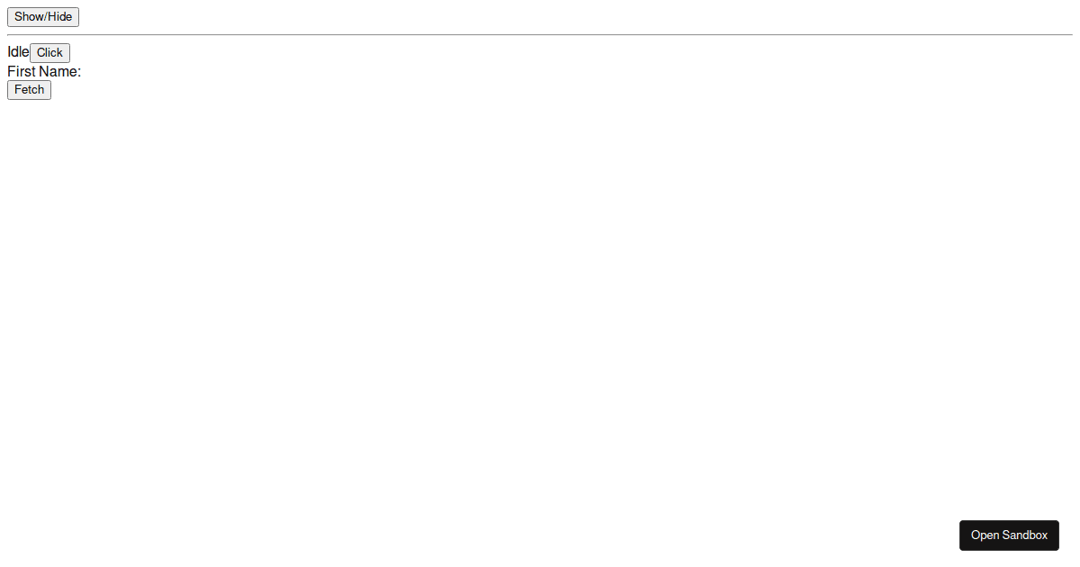 Use Reducer Async Example Codesandbox
