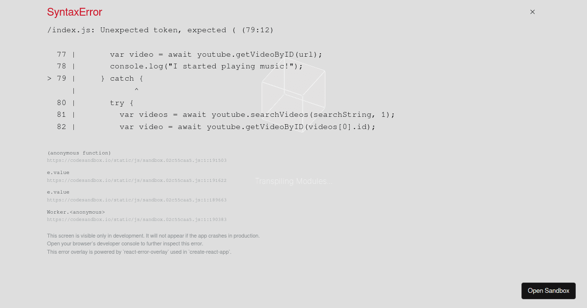 Free BOT Hosting (forked) - Codesandbox