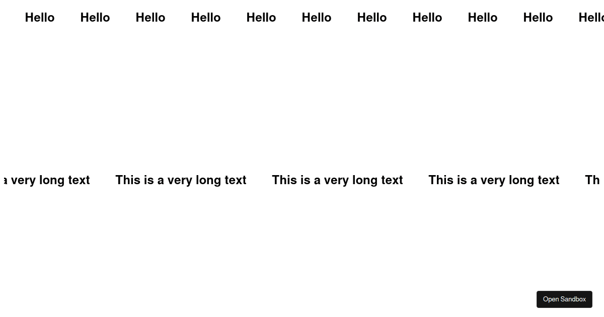 react-marquee (forked) - Codesandbox