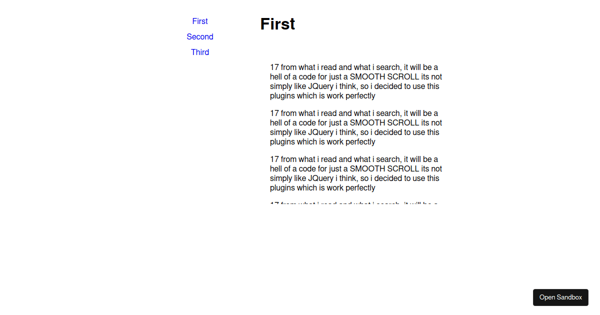 Angular Vertical Scroll Index Example Codesandbox