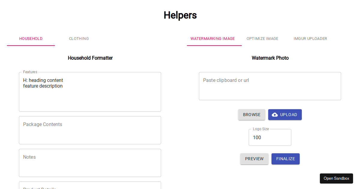 YMMD Post Helper - Codesandbox