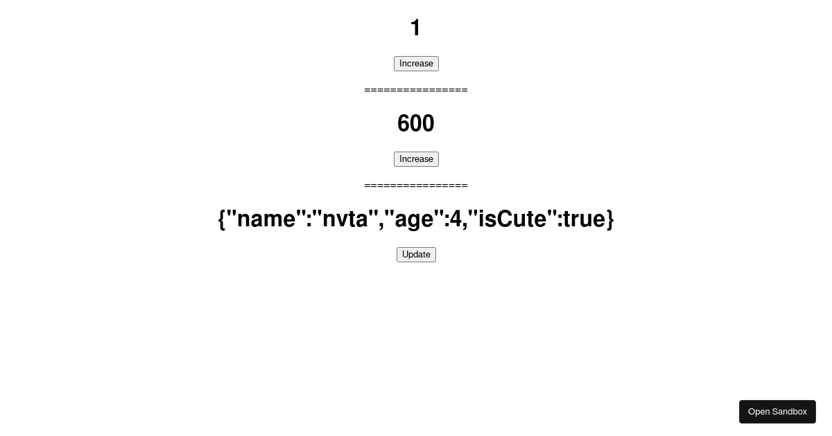 react - 6 - 47 / Hooks - useState - Codesandbox