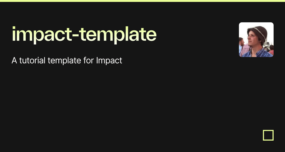 impact-template - Codesandbox