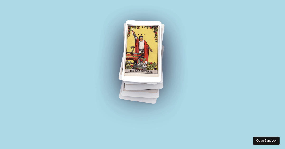 spring-cards-stack - Codesandbox