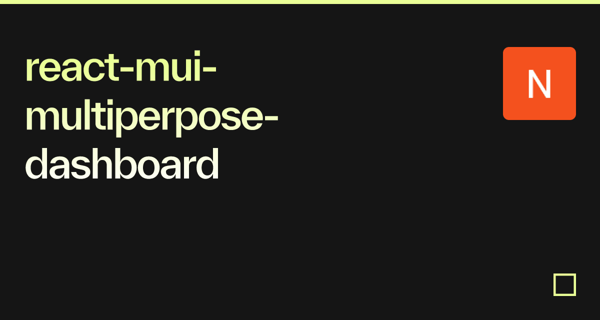 react-mui-multiperpose-dashboard - Codesandbox