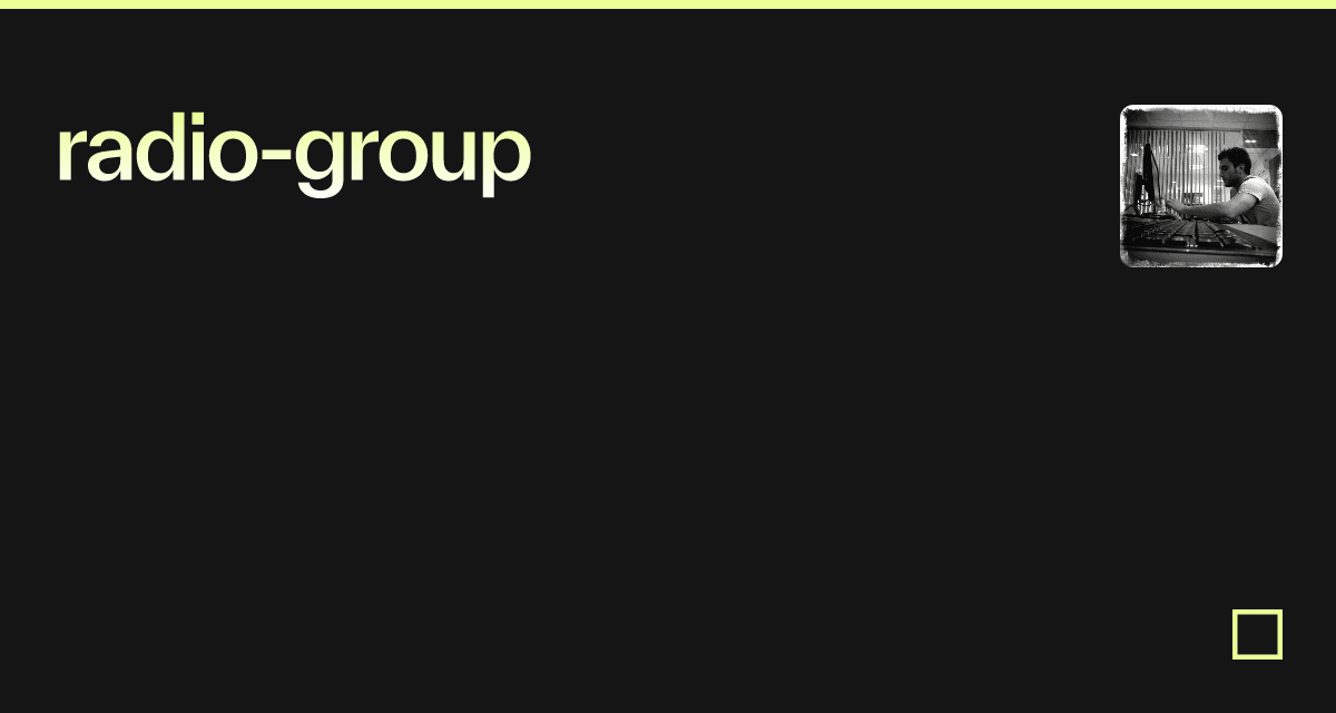 radio-group - Codesandbox