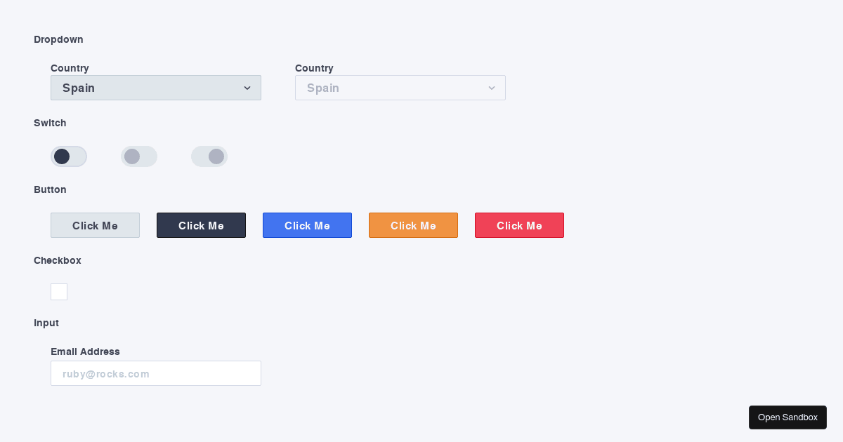 Blotter UI Components (forked) - Codesandbox