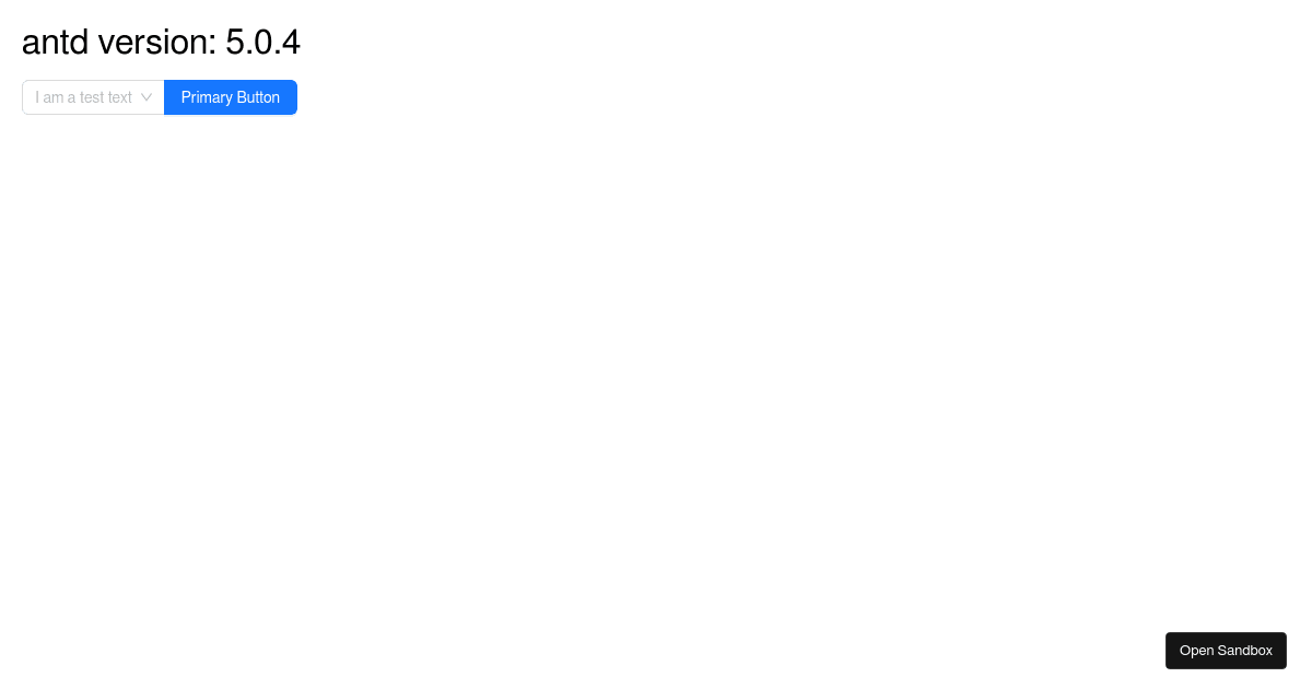 antd reproduction template (forked) - Codesandbox