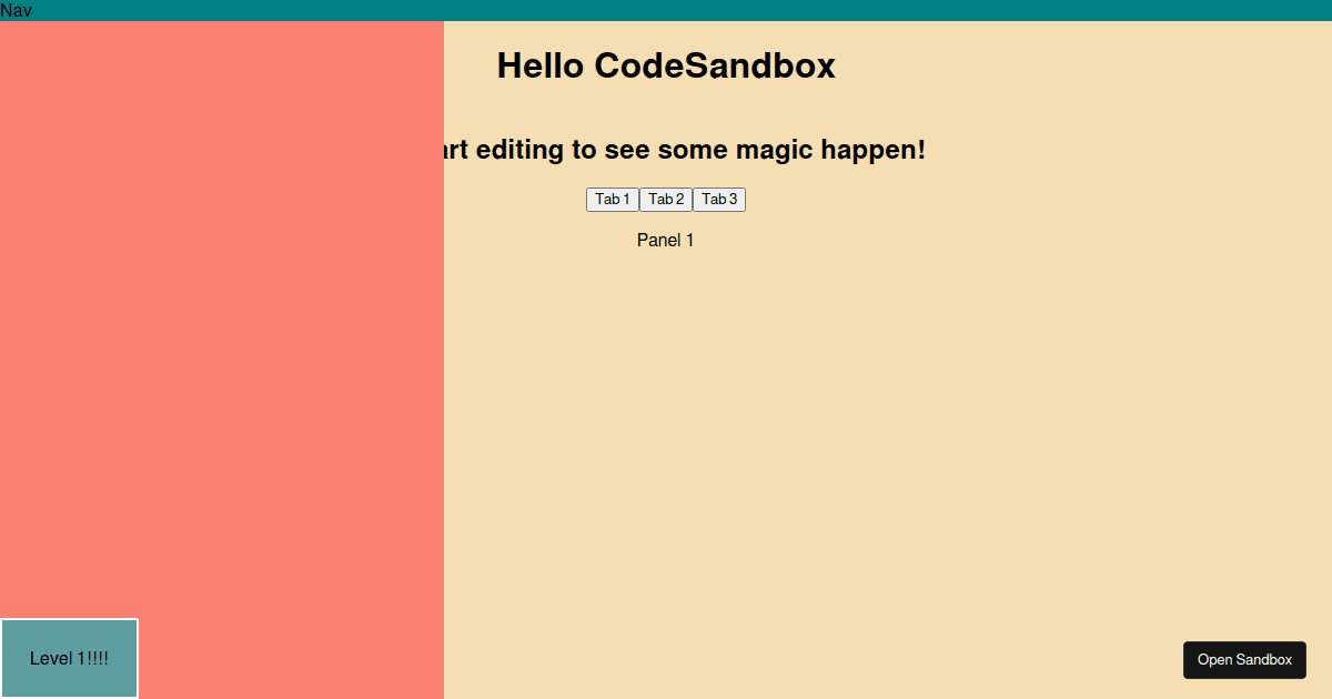 nav-playground - Codesandbox