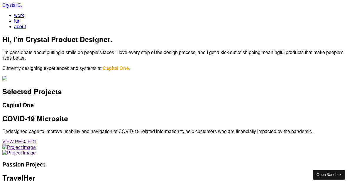 crystal-chus-portfolio - Codesandbox