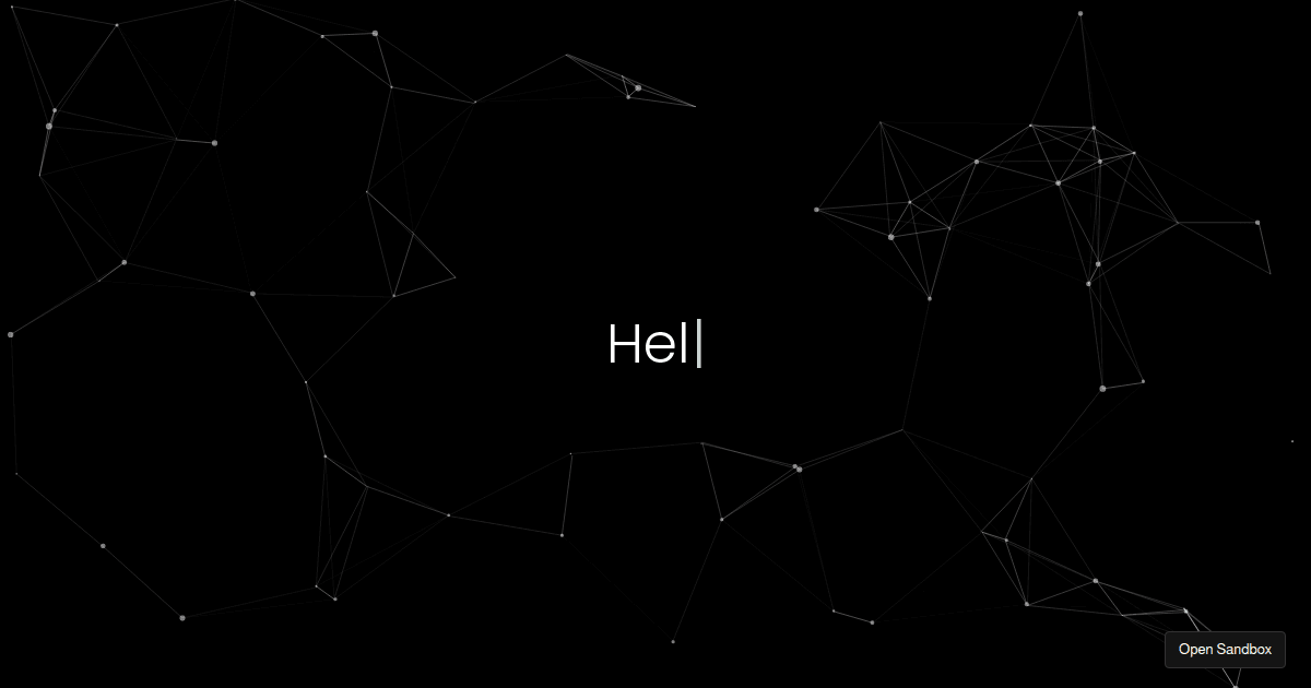 particlejs-demo-with-typewriter-effect - Codesandbox particlejs-demo-with-typewriter-effect - Codesandbox