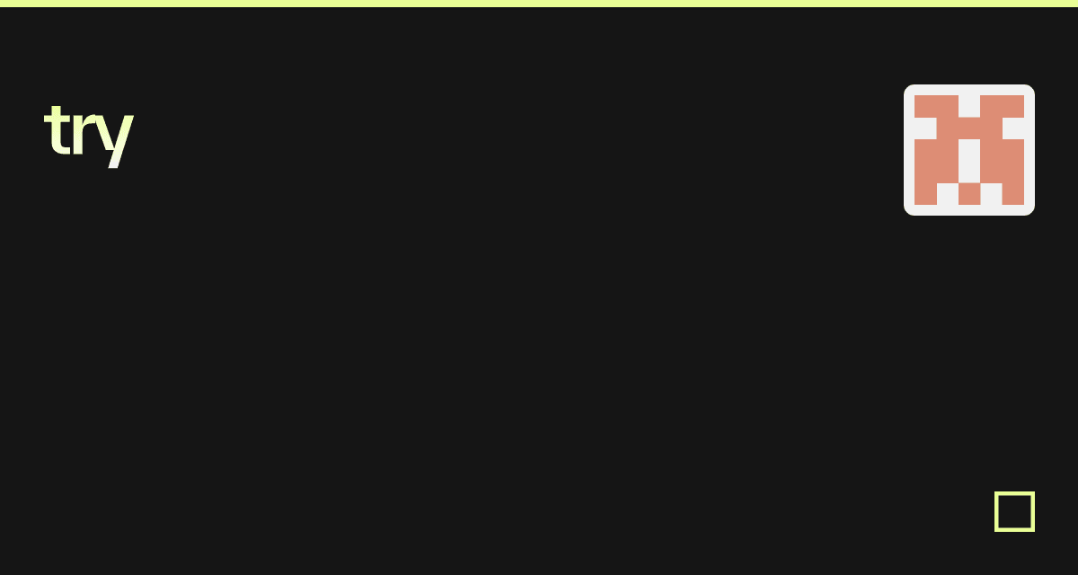 try - Codesandbox