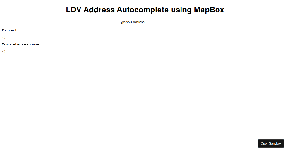 Mapbox Address Autocomplete Forked Codesandbox