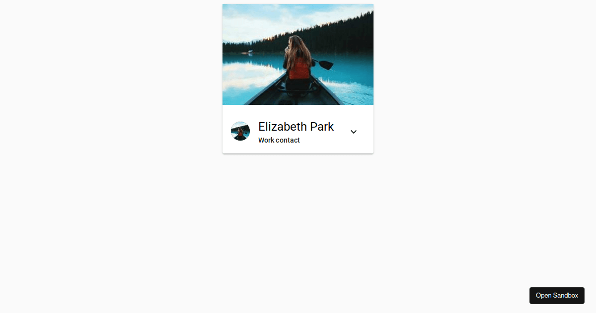 Card Example - Expandable Cards - Codesandbox