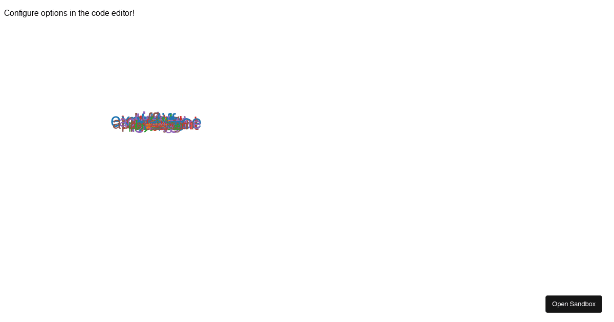 [react-wordcloud] options - Codesandbox