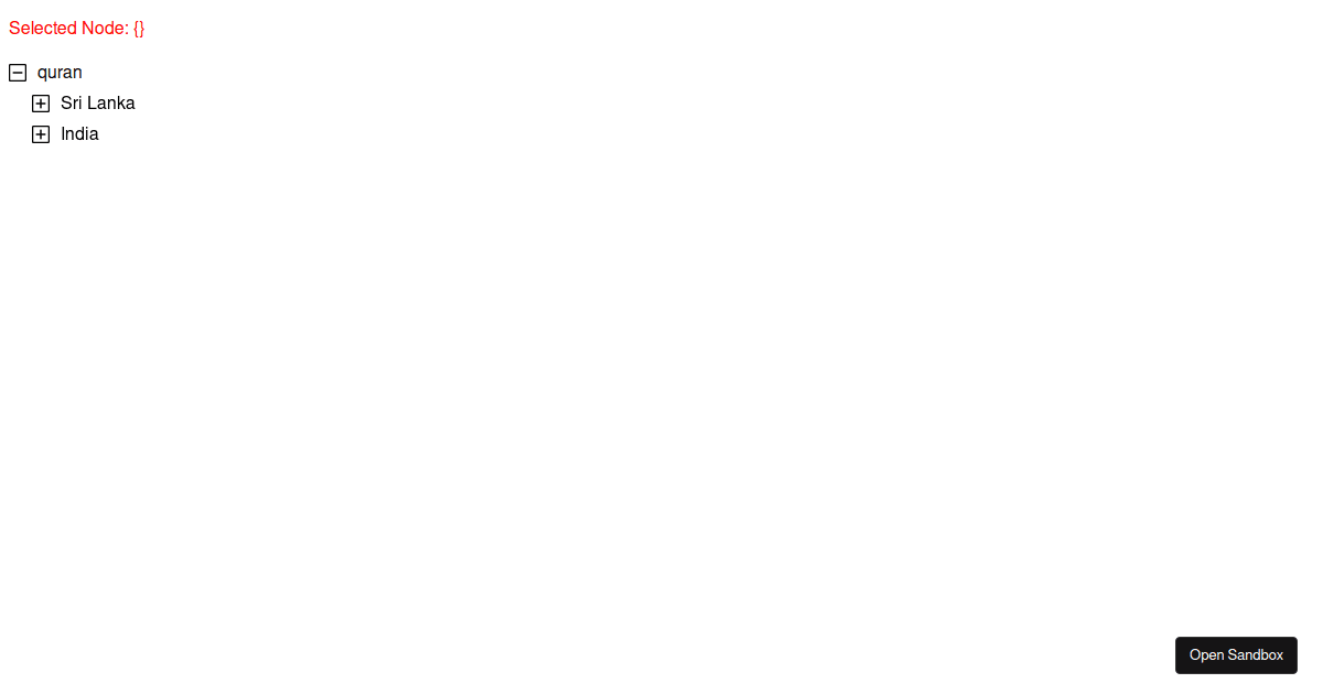 React Dynamic Tree Forked Codesandbox