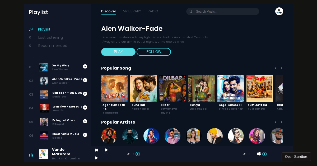 music-player-1 - Codesandbox
