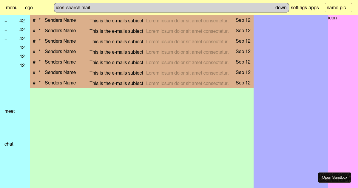 assignment-gmail-like-layout - Codesandbox